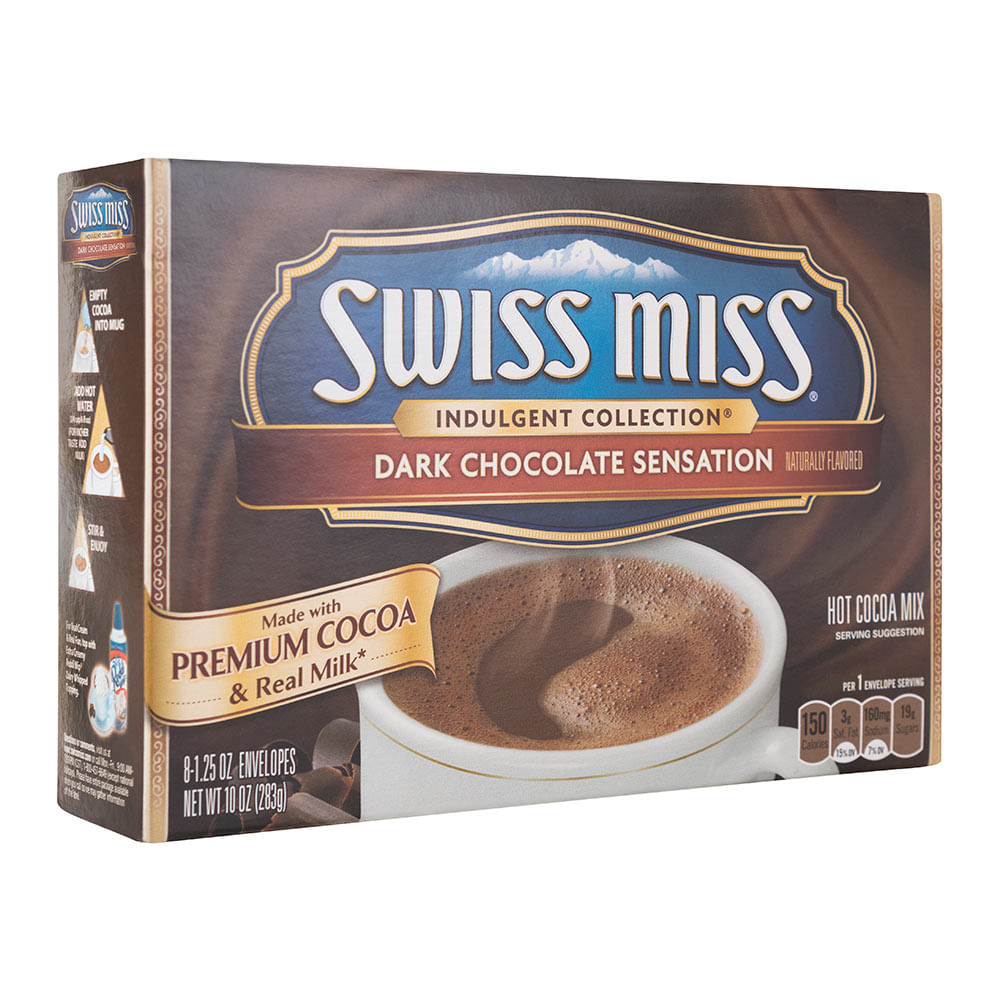 Dark Chocolate Sensation Swiss Miss Caja 8 Sobres - Wong