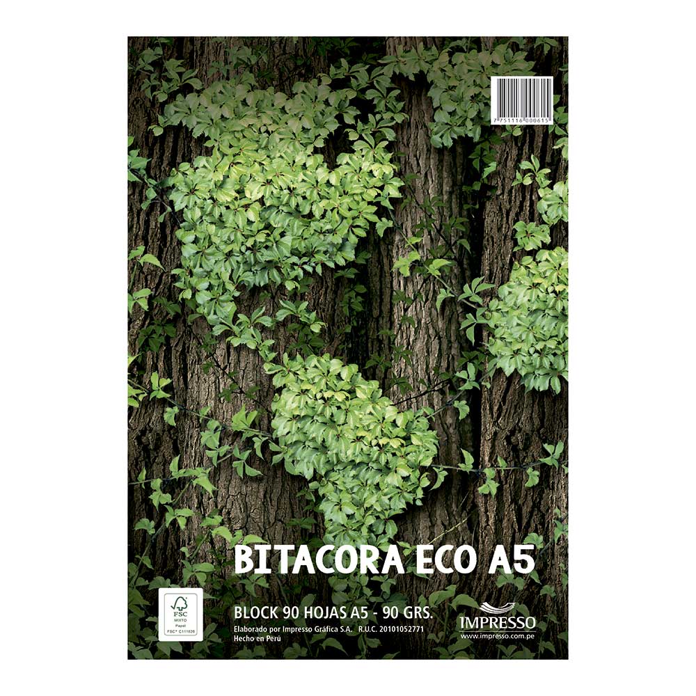 Block Bitacora Vintage A5 Fine 90 Hojas 90 gr - Metro