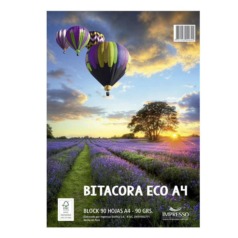 Block Bitacora Vintage A4 Fine 90 Hojas 90 gr - Metro