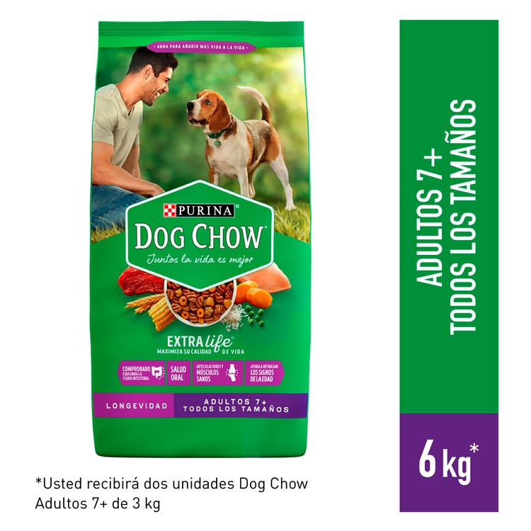 Pack Dog Chow: Alimento para Perros Adultos Edad Madura 6 Kg - Metro Pack Dog Chow: Alimento para Perros Adultos Edad Madura 6 Kg - Metro
