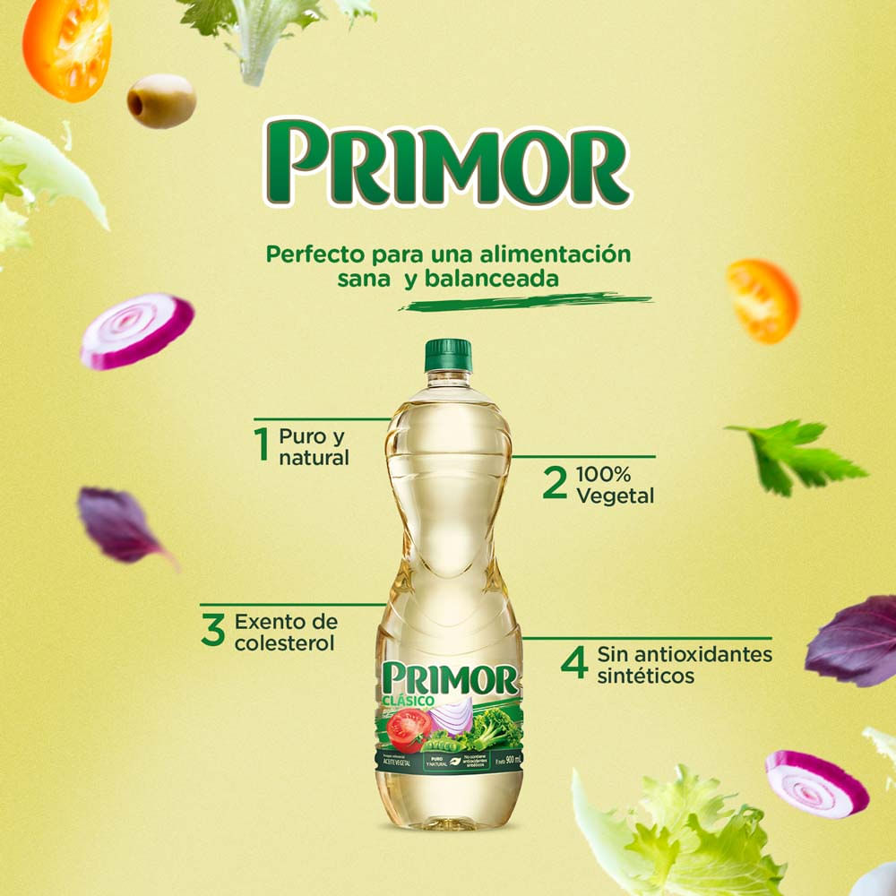 Aceite Vegetal Primor Clásico 900ml - Metro