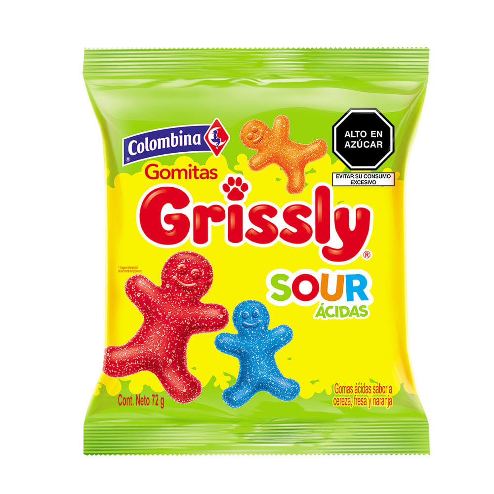 Gomitas Grissly Sour 72g - Wong