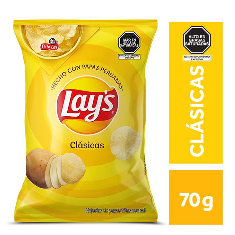 Papas Lays Clásicas 70g - Wong