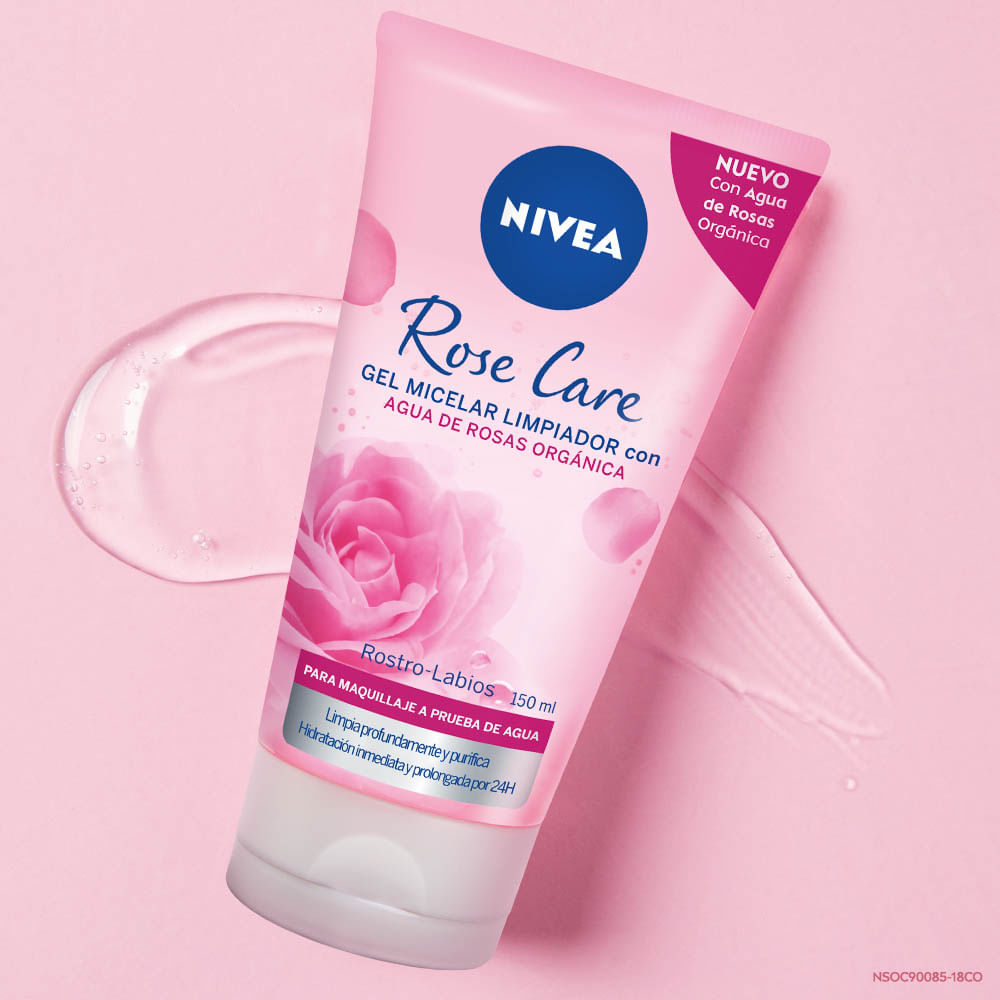 Limpiador Facial Micelar en Gel Nivea Rose Care 150ml - Wong