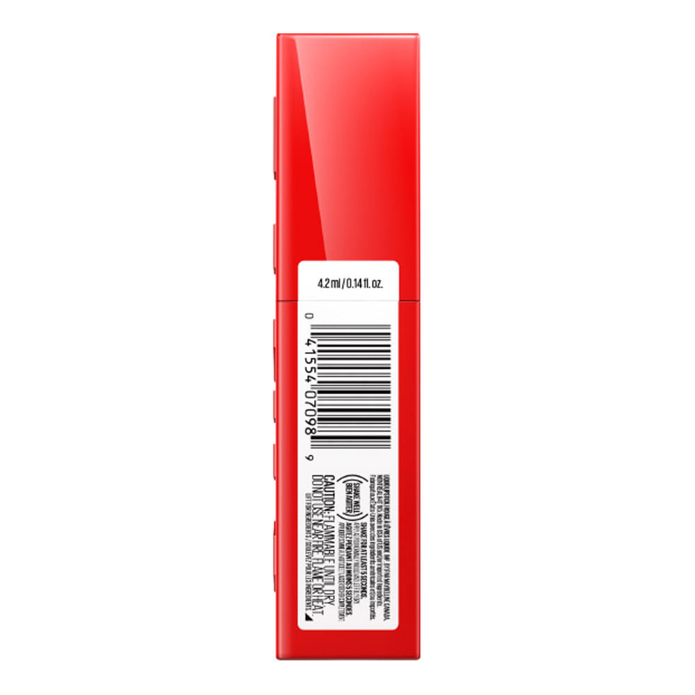 Labial Maybelline Vinyl Ink Red Hot - Metro