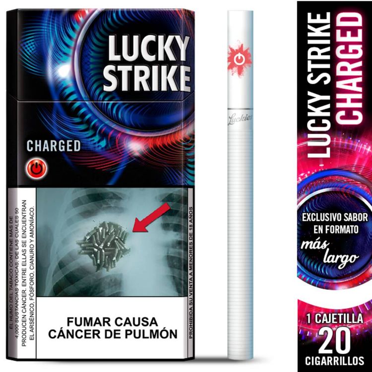 Cigarrillos Lucky Strike Charged 20un - Wong