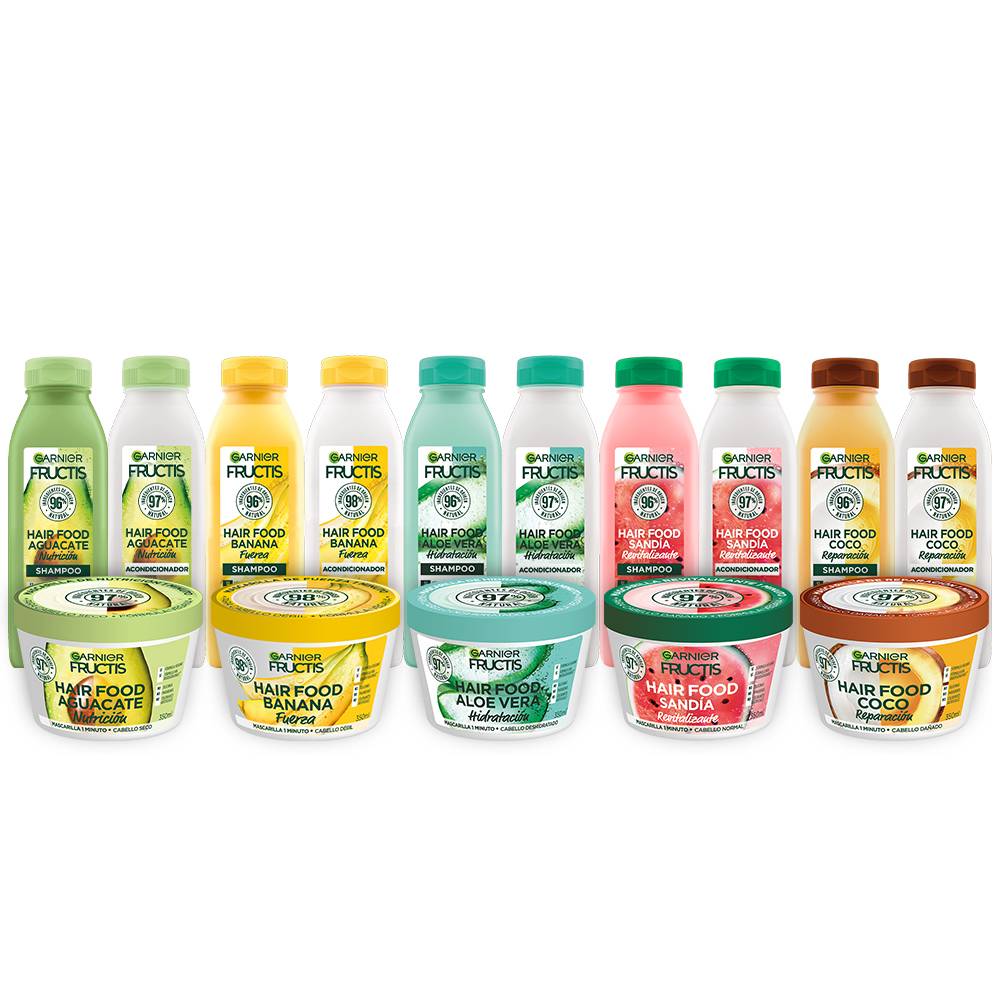Shampoo Fructis Hair Food Palta Nutrición 300ml - Metro