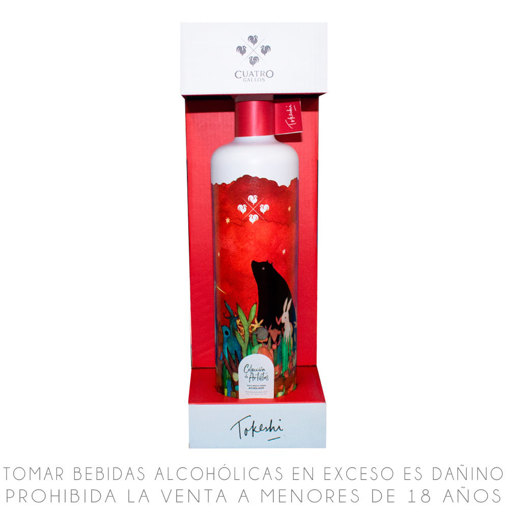 Pisco Mosto Verde Acholado Cuatro Gallos Colección Artistas 750ml - Metro