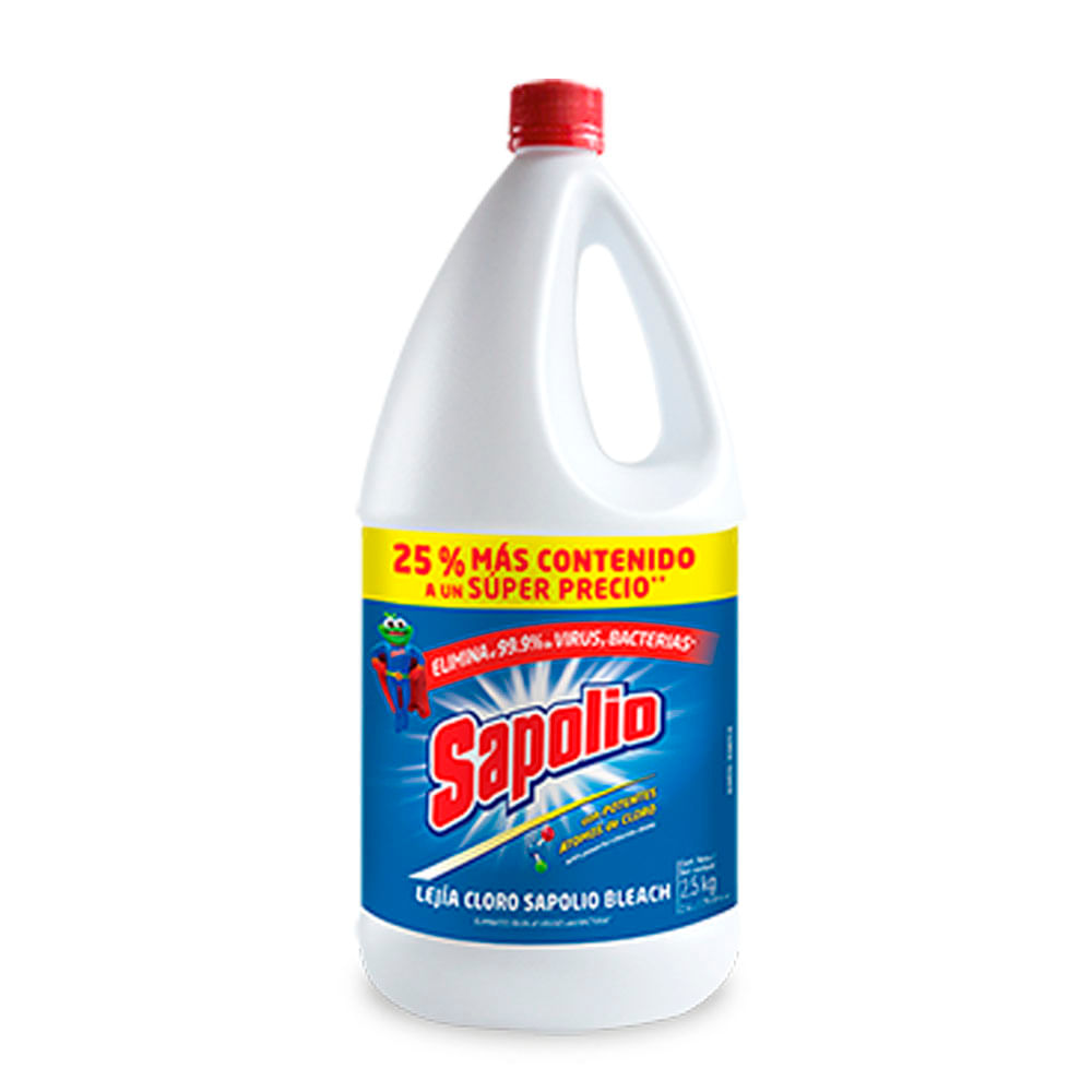 Lejia Cloro Sapolio Original 2.5Kg - Wong