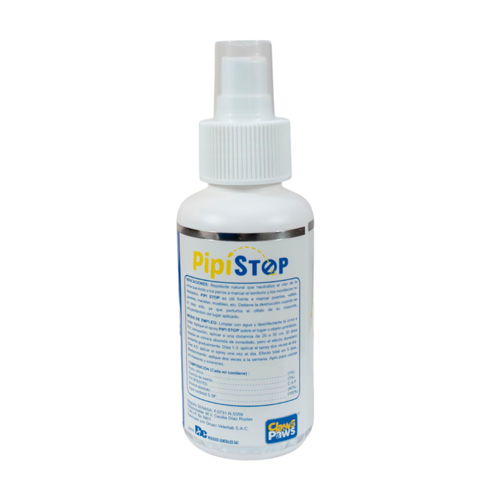 Repelente Claws Paws para Perro Pipí Stop Spray 120ml - Wong