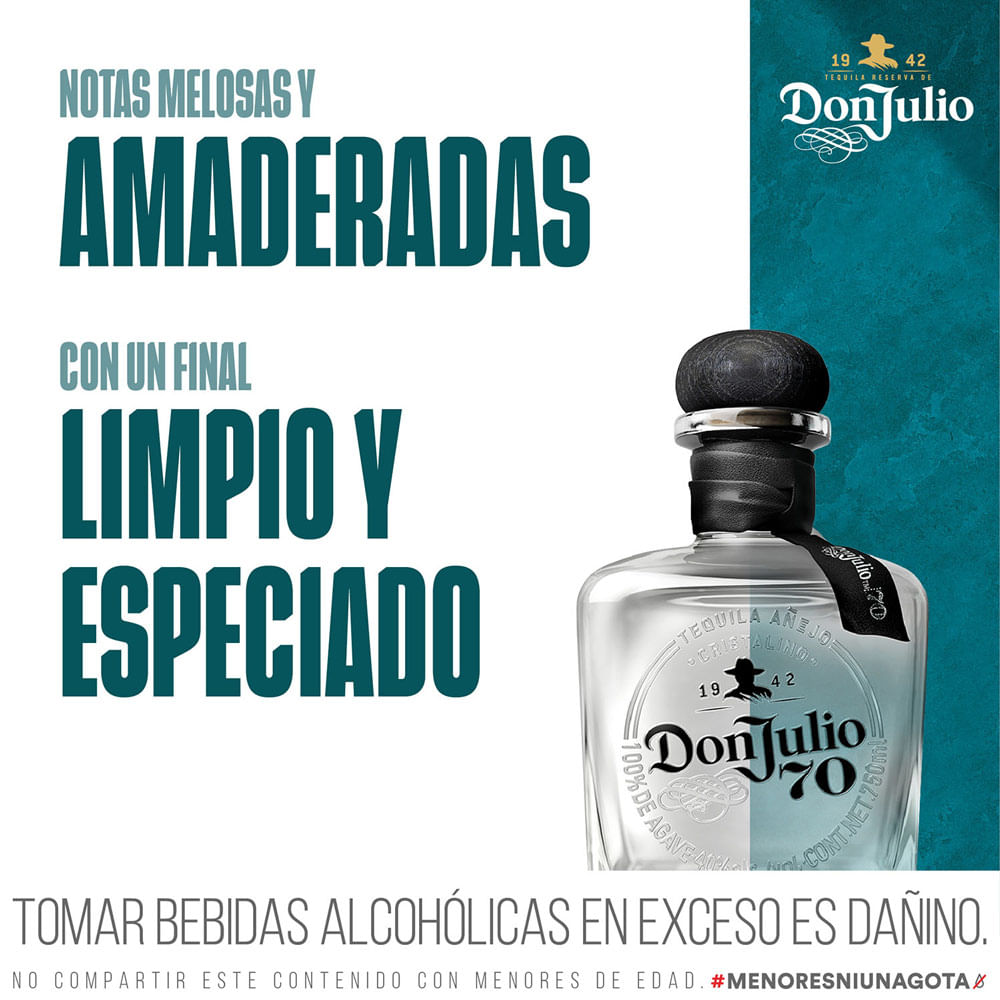 Tequila Don Julio 70 Botella 750ml - Wong