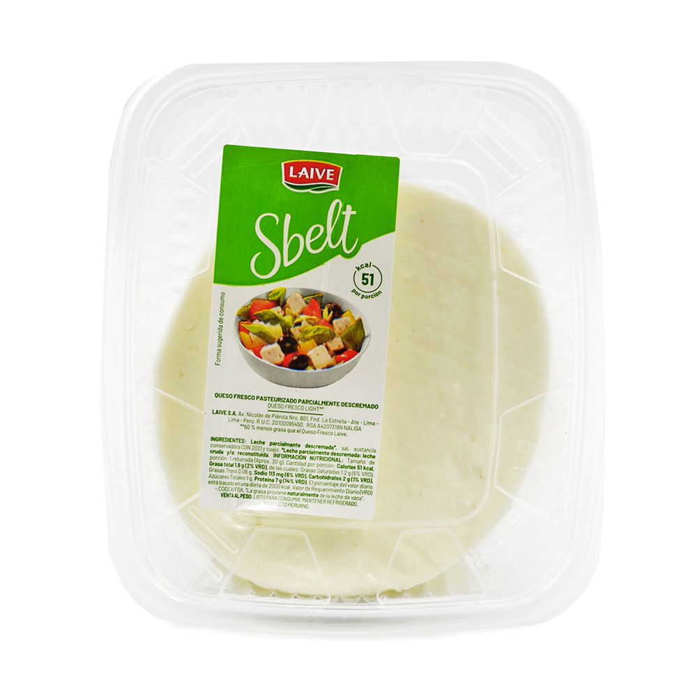 Queso Fresco Light Laive Sbelt x kg - Wong