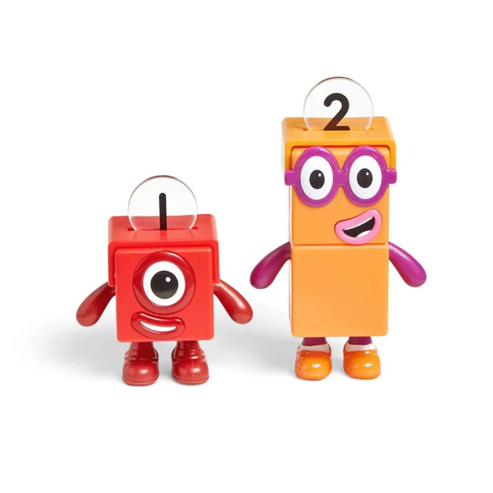 Figuras Numberblocks Uno y Dos con Bicicleta - Wong