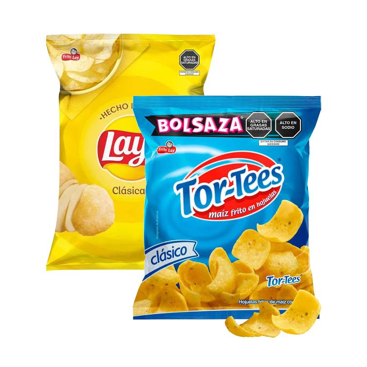 Papas Lay's Clásicas 150g + Tortees Clásico 138g - Wong