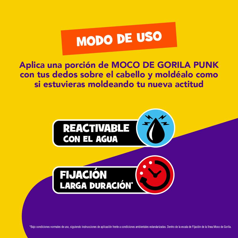 Gel para Cabello Moco de Gorila Punk 80g - Wong