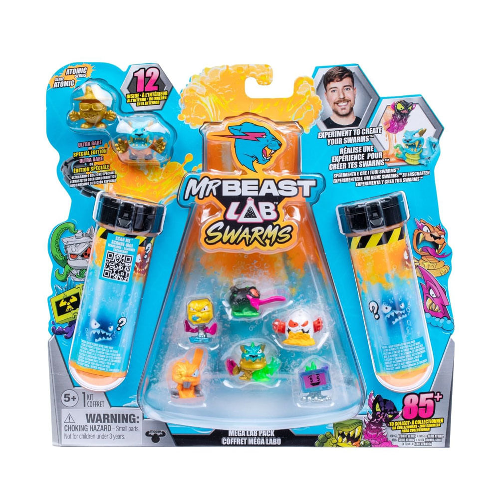 Figura Mega Lab Mrbeast Lab Swarms 12un - Wong